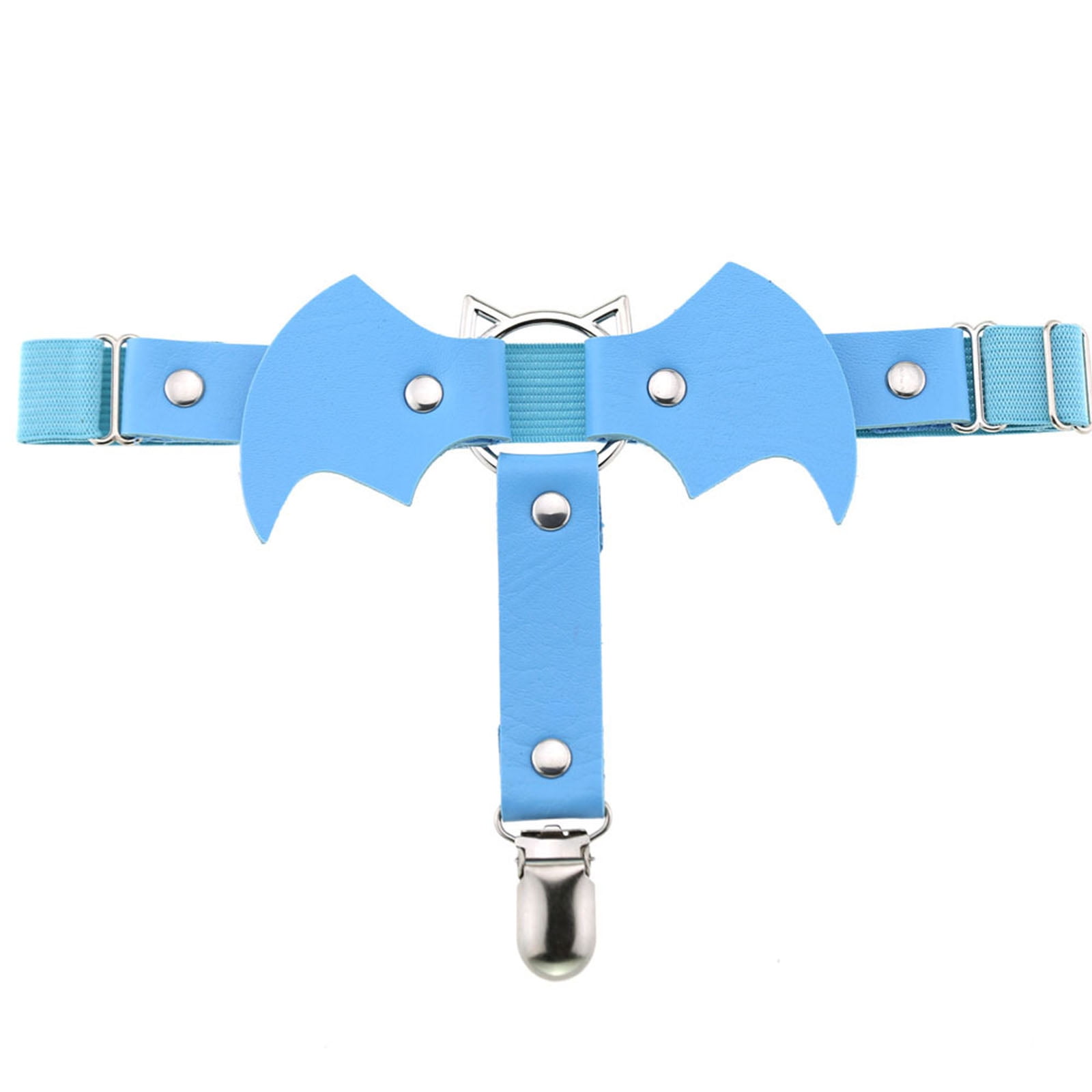 SIEYIO Bat-Shaped Garter Belt Thigh Ring Garters For Thigh High Socks ...