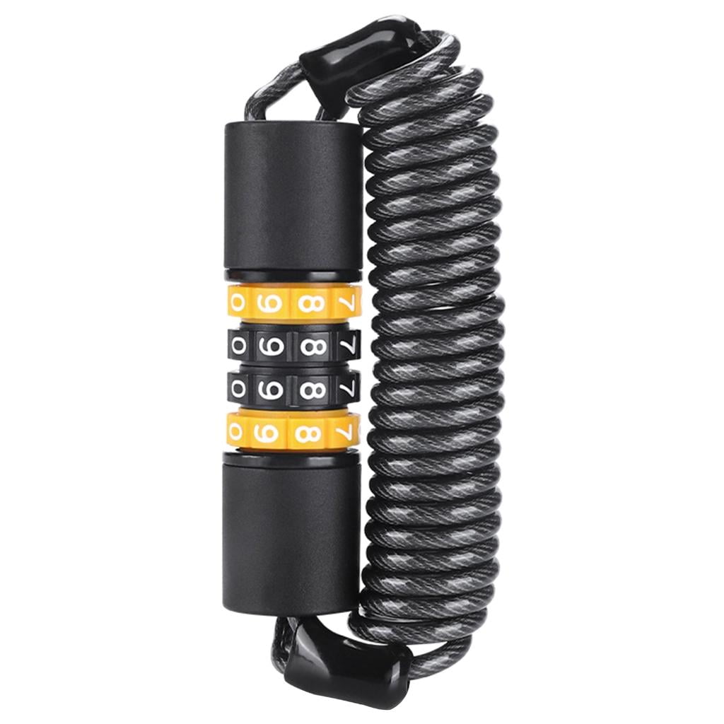 SIEYIO Bike Anti-Theft Helmets Lock Motorcycle Steel Cable Chain 4 ...