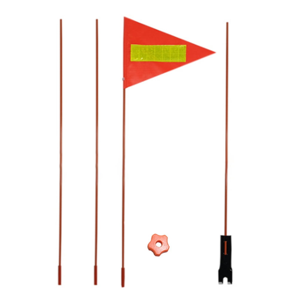 SIEYIO Bike Flags with Rod Height Adjustable Waterproof Orange Safety ...
