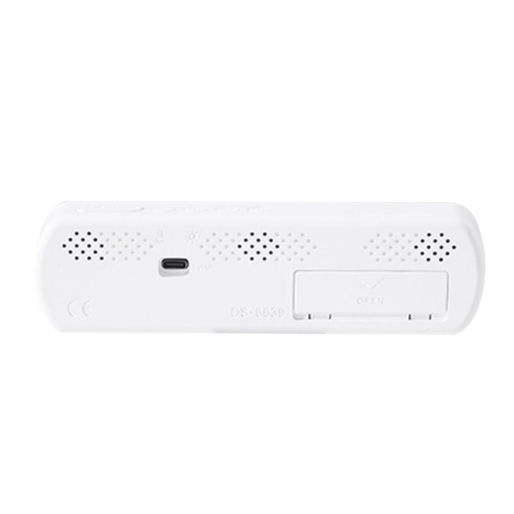 SIEYIO Black LED Clock Voice Control Digital Alarm Timer Clock ...