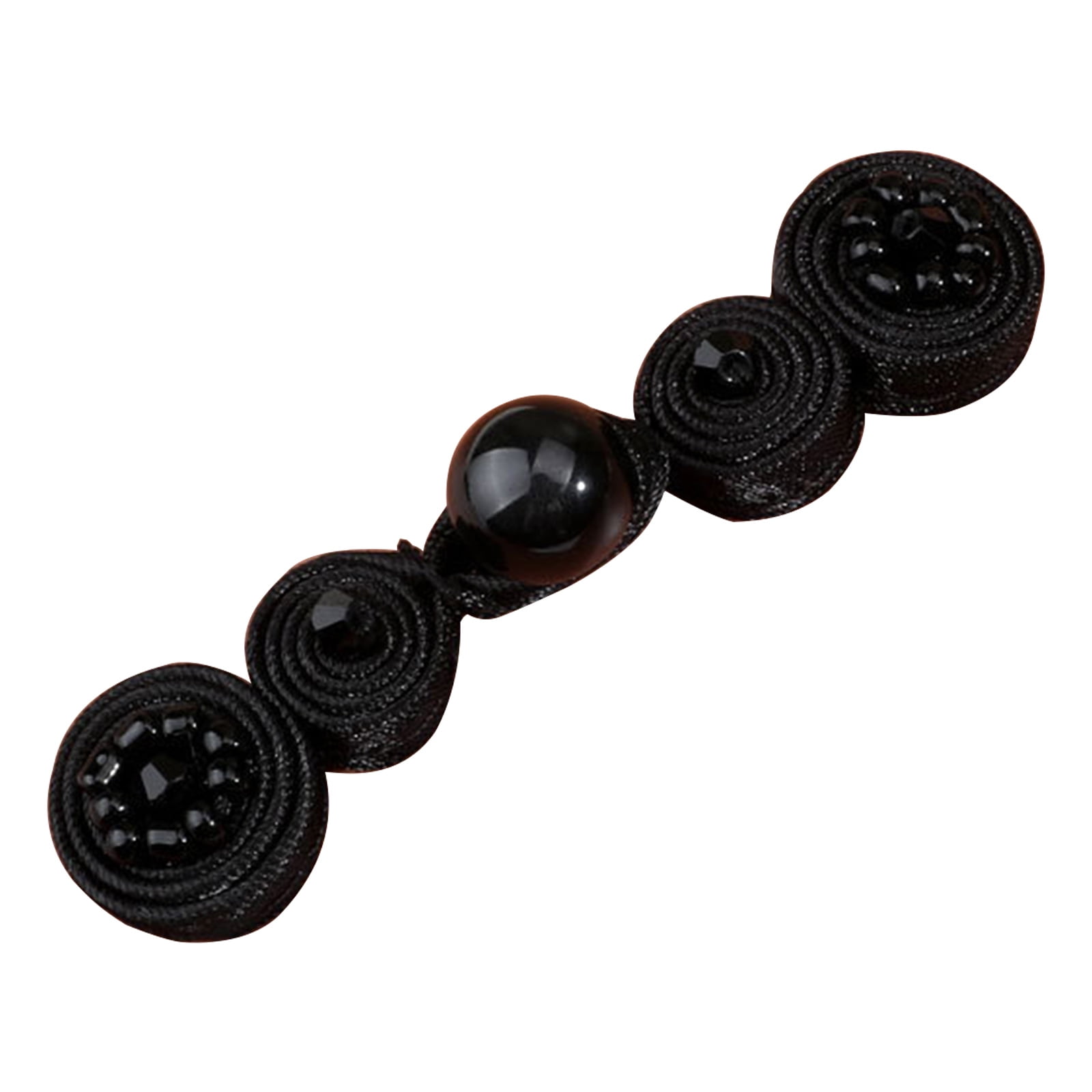 SIEYIO Chinese Cheongsam Buckle 1Pair Black Pearl Fur Coat Clip ...