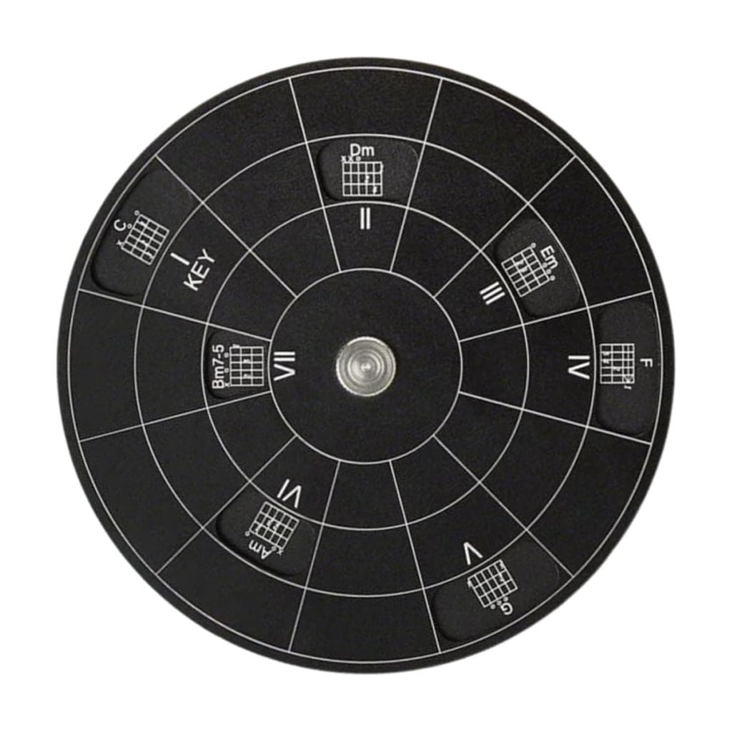 SIEYIO Circles of Fifths Wheel Guitar Chord Wheel Aluminium Alloy ...