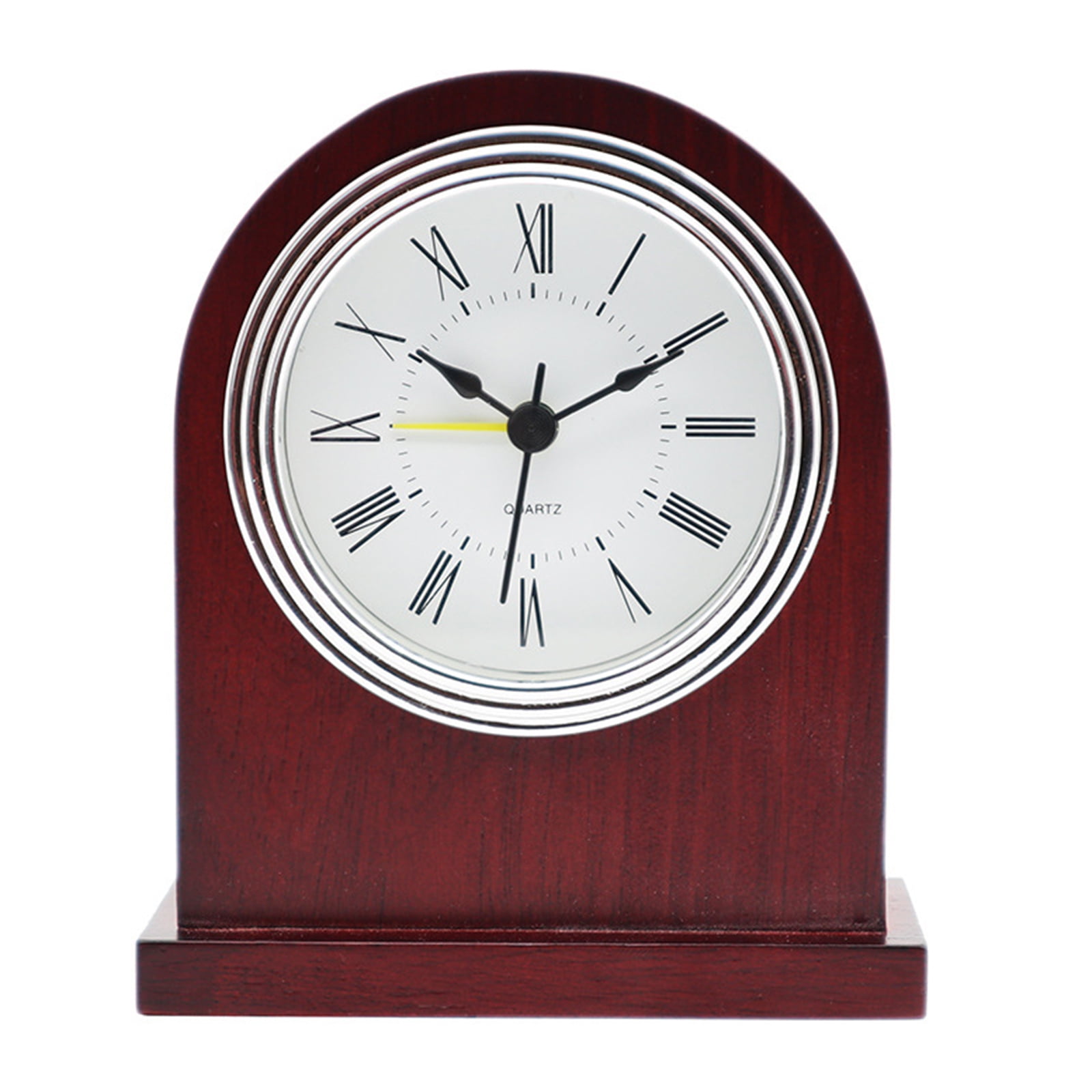 SIEYIO Classic Retro Alarm Clock Solid Wood Roman Digital Manual ...