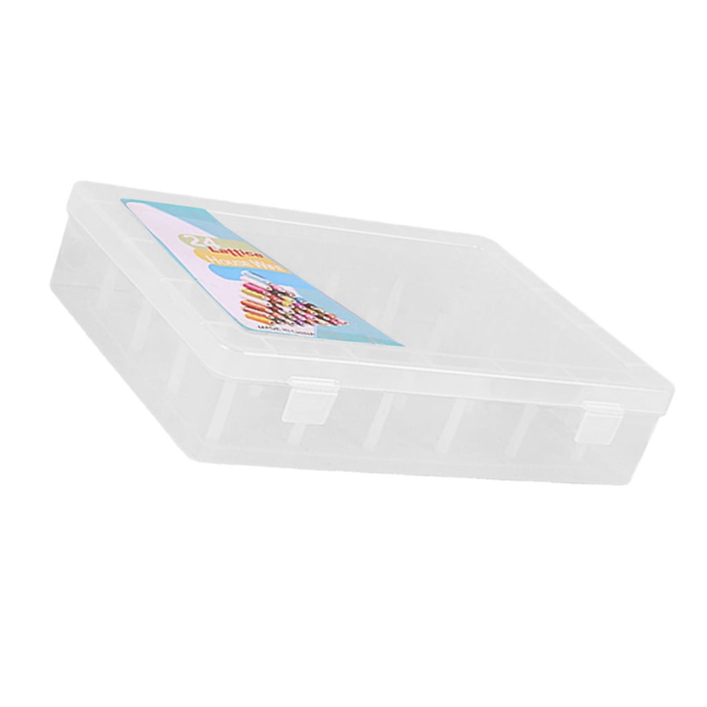 SIEYIO Clear Thread Box 42 Spools Storage Case Sewing Thread Organizers ...