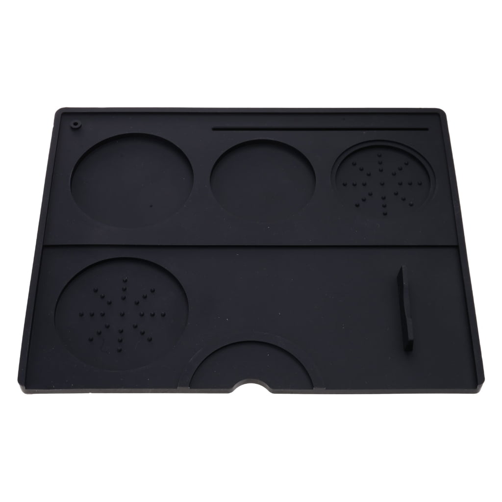 SIEYIO Coffee Tamping Mat Silicone Espresso Tamping Mat Corner Tamping ...