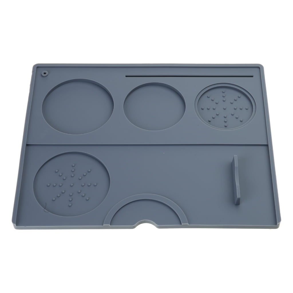 SIEYIO Coffee Tamping Mat Silicone Espresso Tamping Mat Corner Tamping ...