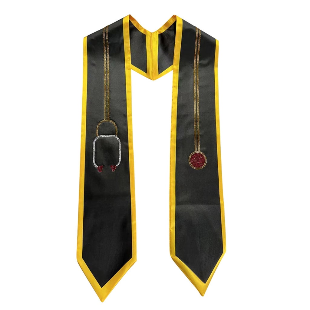 SIEYIO College Teens Plain Graduation Stole Sash Suit Graduation Gowns ...