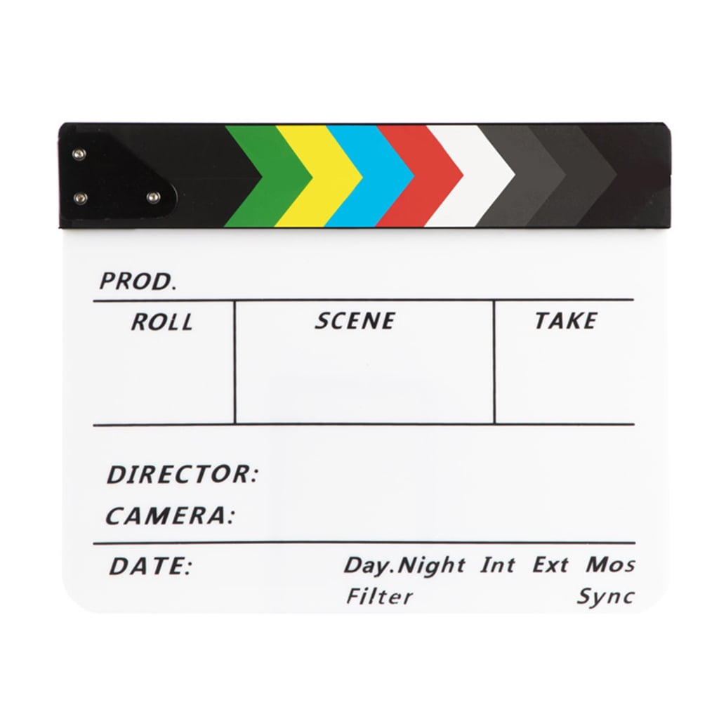 SIEYIO Colorful Clapperboard Director Slates Magnetic Whiteboards Movie ...