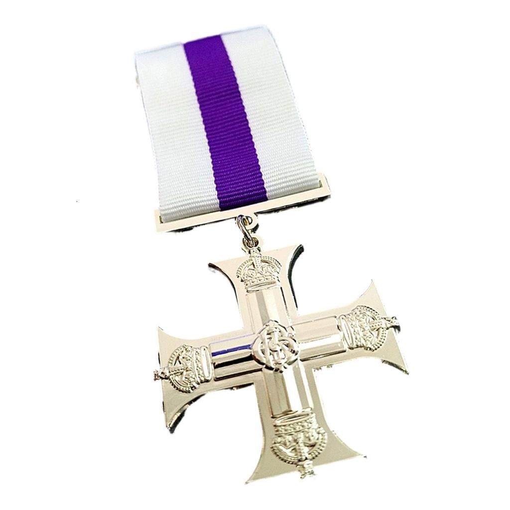 SIEYIO Crosses Pendant Medals Badge with Ribbon Brooch Pin Symbolizing ...