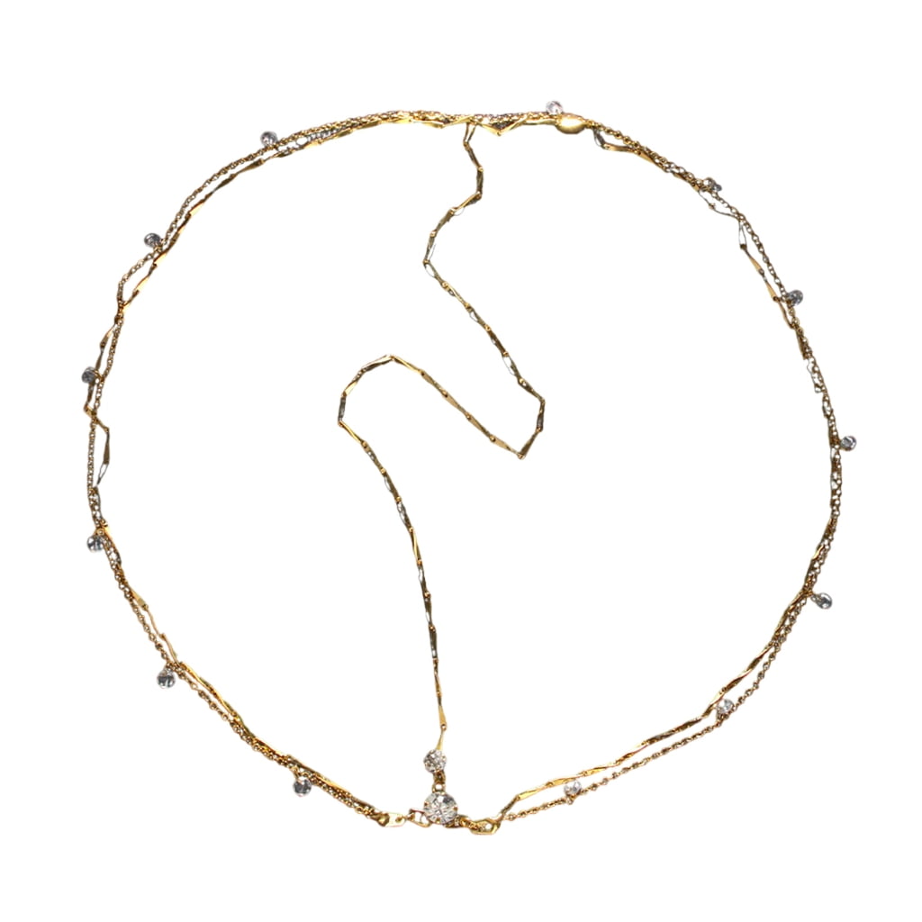 SIEYIO Crystal Head Chain Elegant Forehead Chain Indian Jewelry ...
