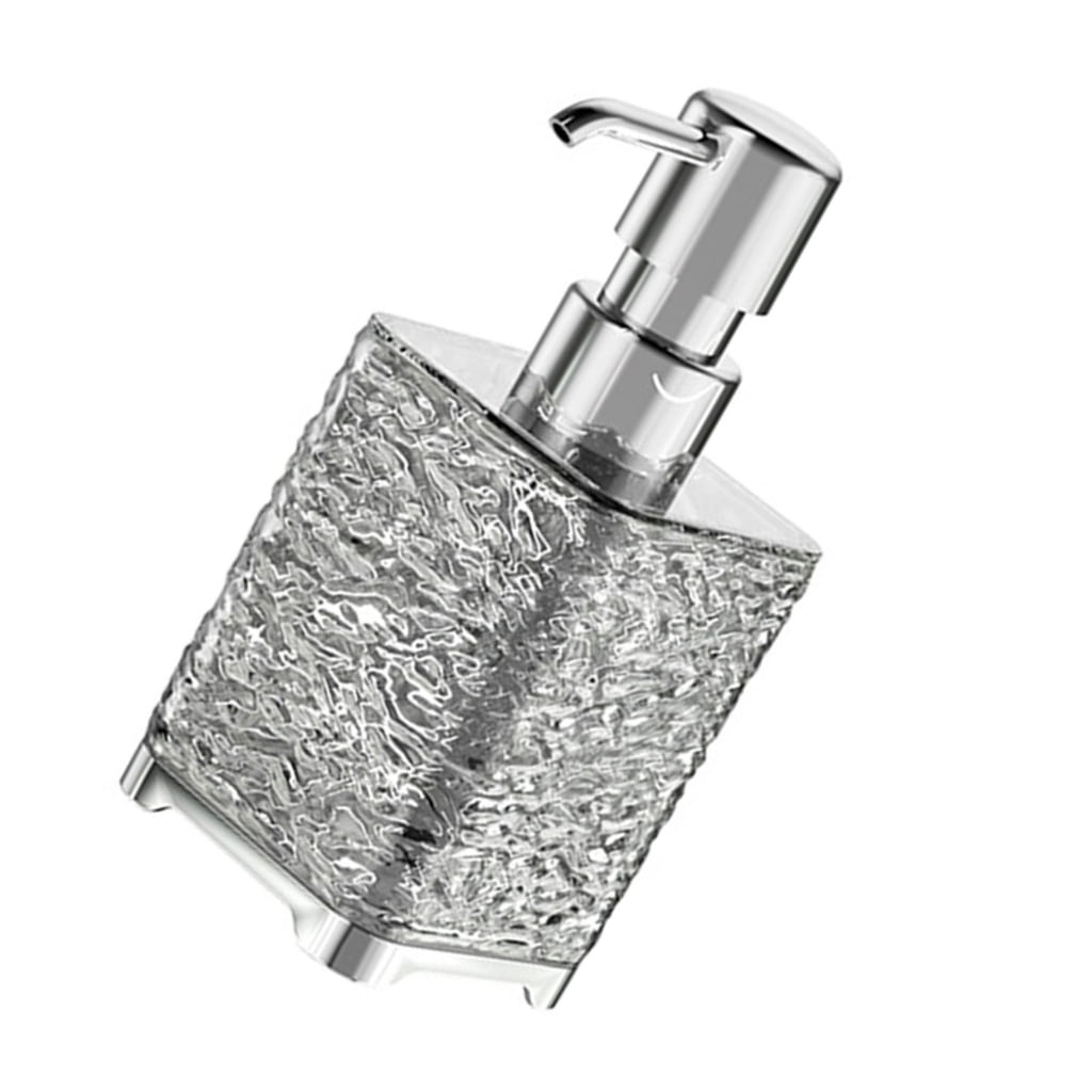 SIEYIO Crystal Kitchen Refillable Dish Soap Dispenser Liquid Hand Soap Container with Rust Proof ...