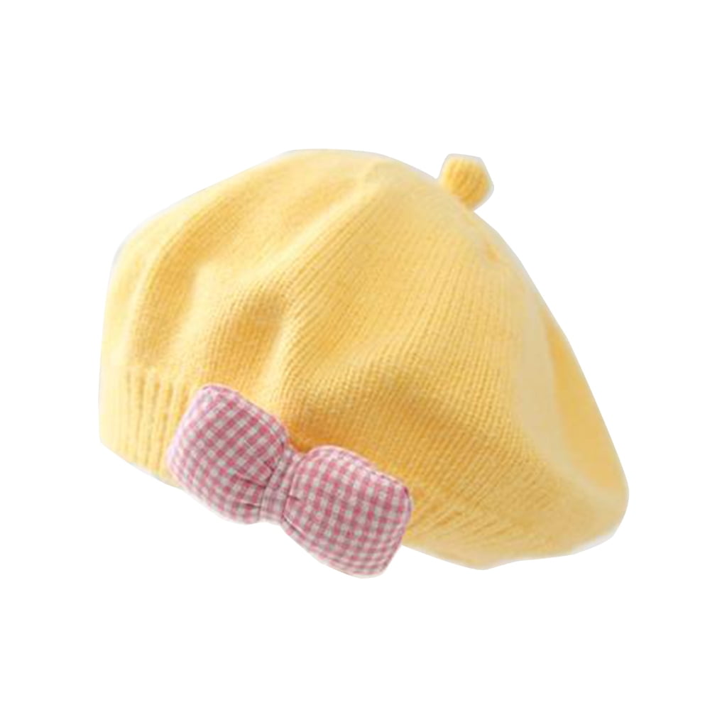 SIEYIO Cute Baby Girl Knitted Beret Soft & Comfortable Hat Stylish ...
