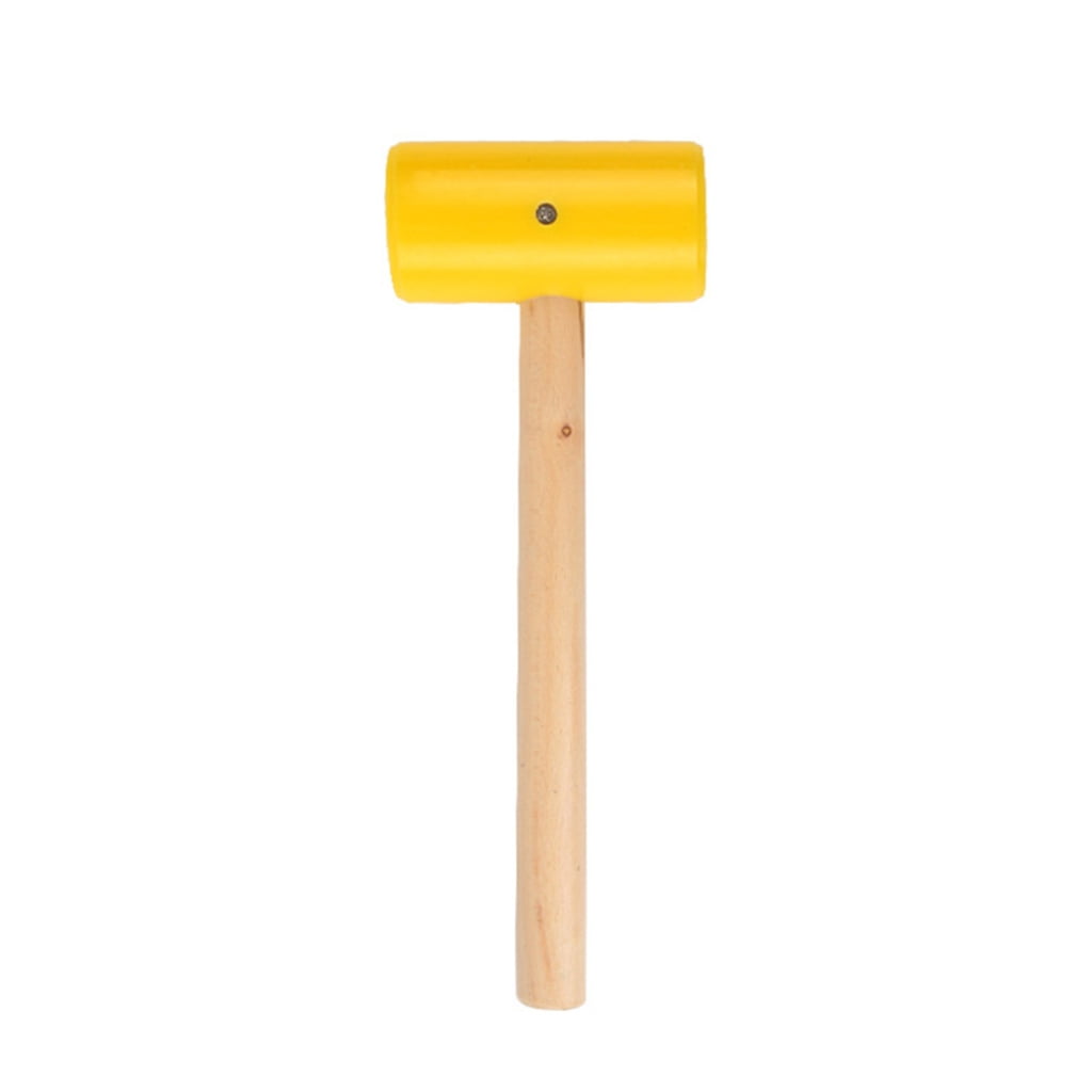 SIEYIO DIY Craft Wood Mallet Long Handle Sew Cowhides Carving Hammer ...