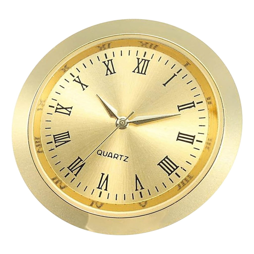 SIEYIO Diameter 36mm Round Clock Insert Bells Handicraft Inlaid Quartzs ...