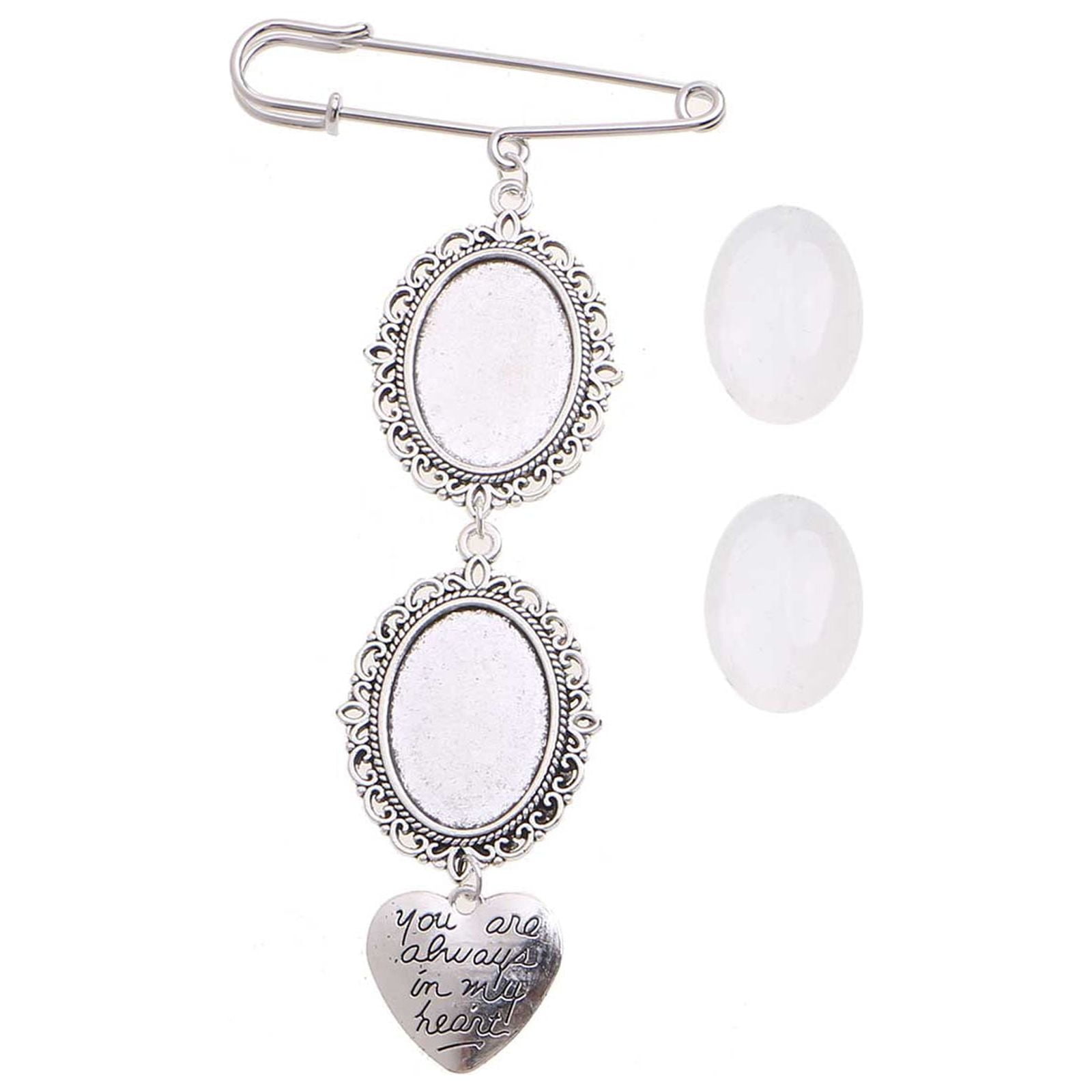 SIEYIO Diy Moonlight Gemstone Holder Photo Frame Brooch Gems Bottom ...