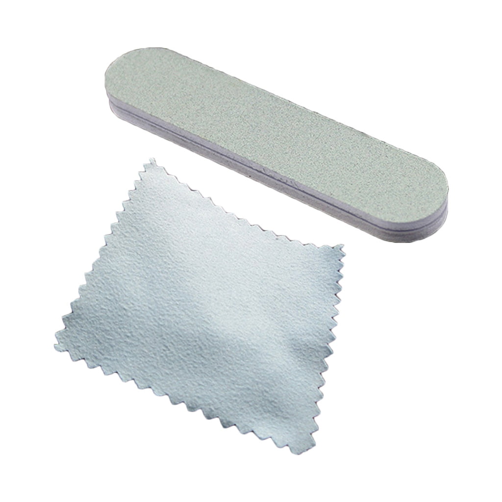 SIEYIO Double-sided Silver Cloth with Polishing Sticks Clean Polishing ...