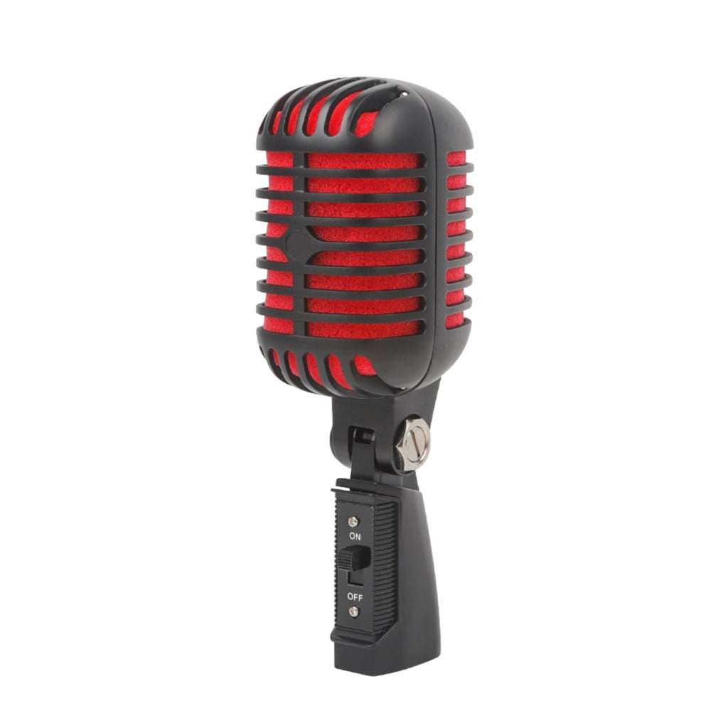 SIEYIO Dynamic Vocal Mic with Switching Antique Nostalgic Metal ...