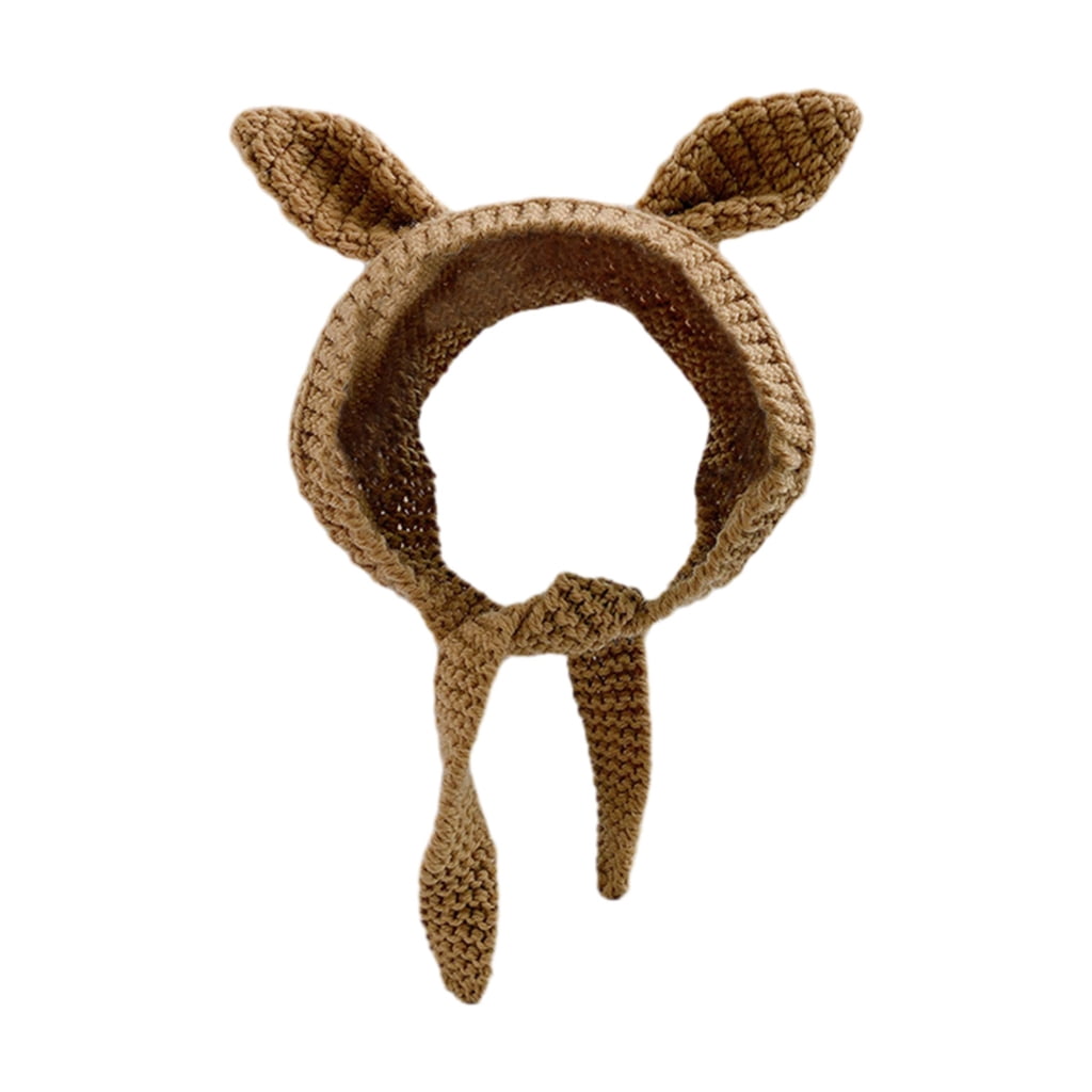 SIEYIO Ear Warmer Rabbit Ear Hair Headband Girls Crochet Headband Tie ...