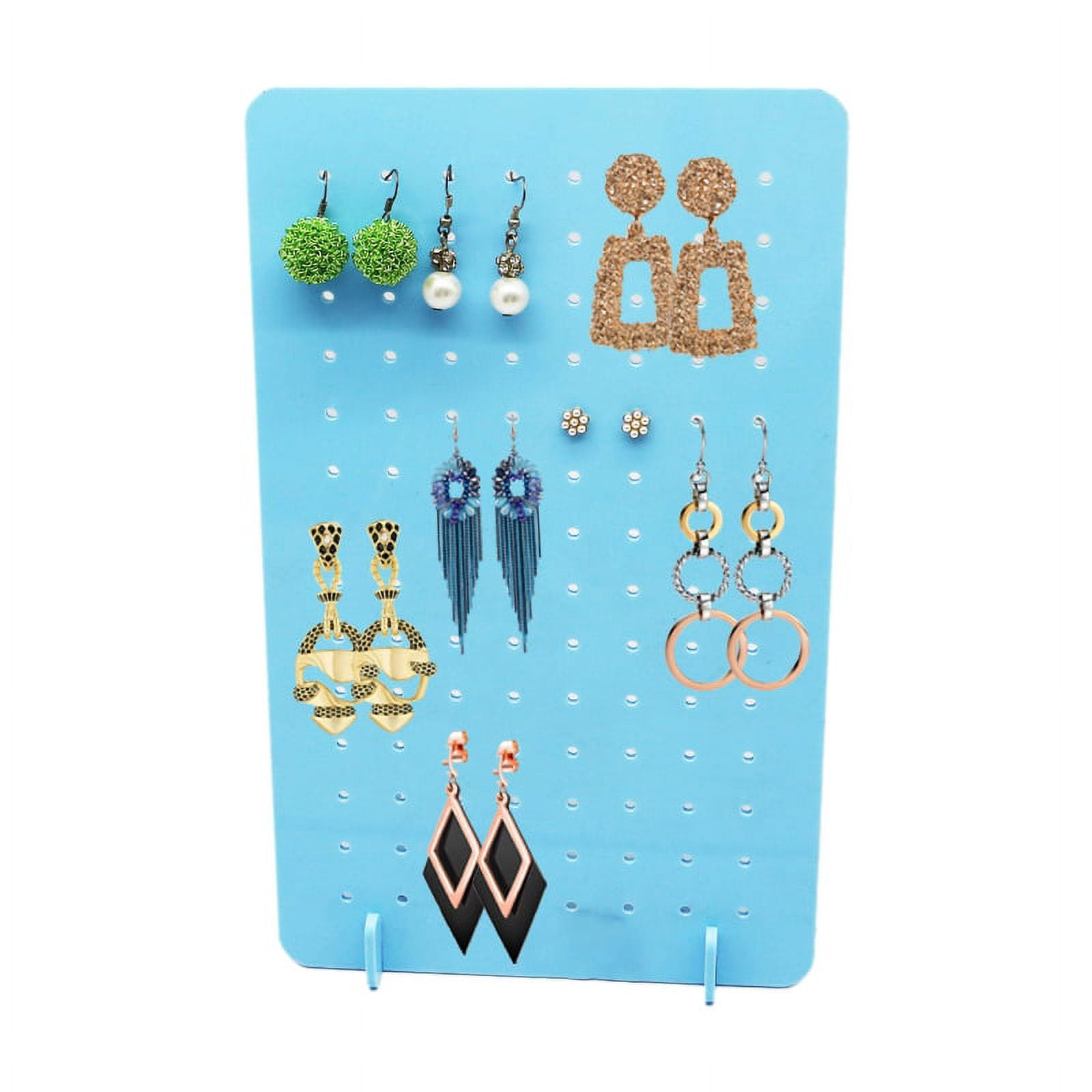 SIEYIO Earring Holder L-Shape Jewelry Displays Rack Acrylic Stand ...