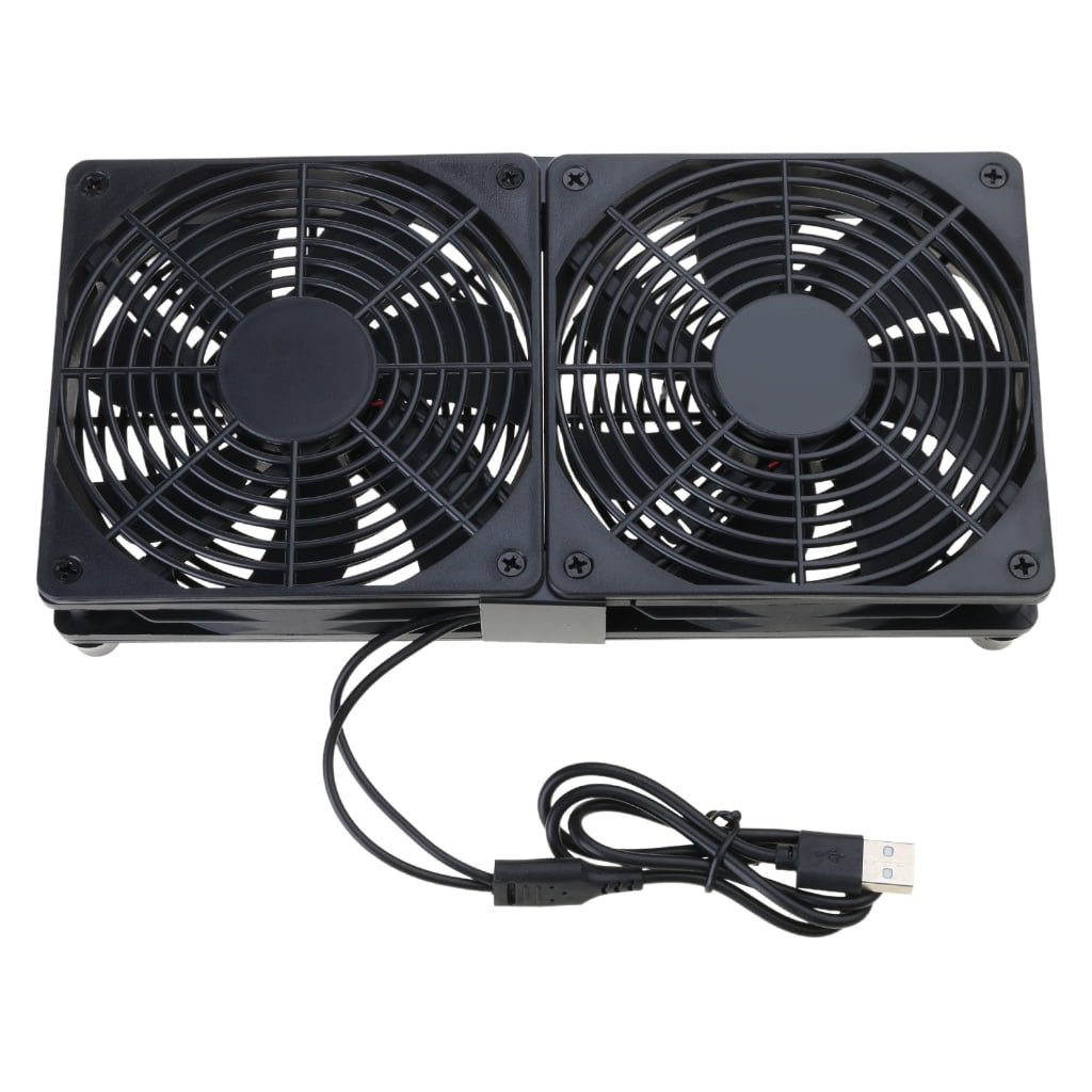 SIEYIO Efficient 120mm USB Fan with Stand for Cooling Routers, Networks ...