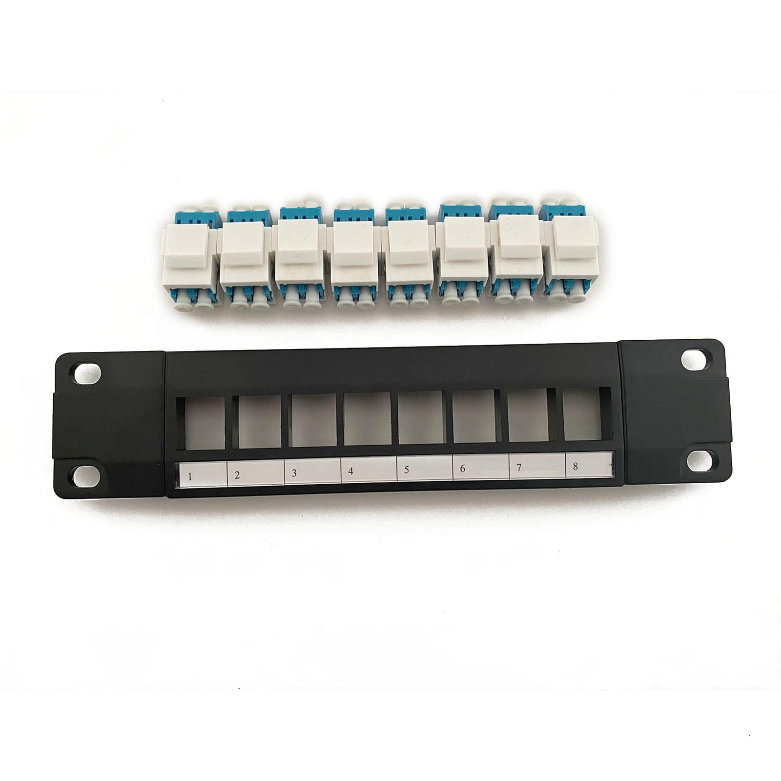 SIEYIO Ethernet Patch Panel LC Optical 8 Port RJ45 Wall Rack Mount ...