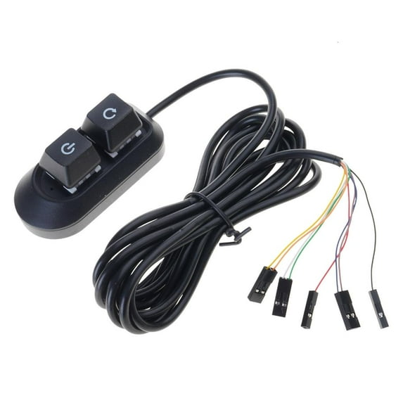 SIEYIO Extended Desktop Power Button with LED Light for Gaming ...