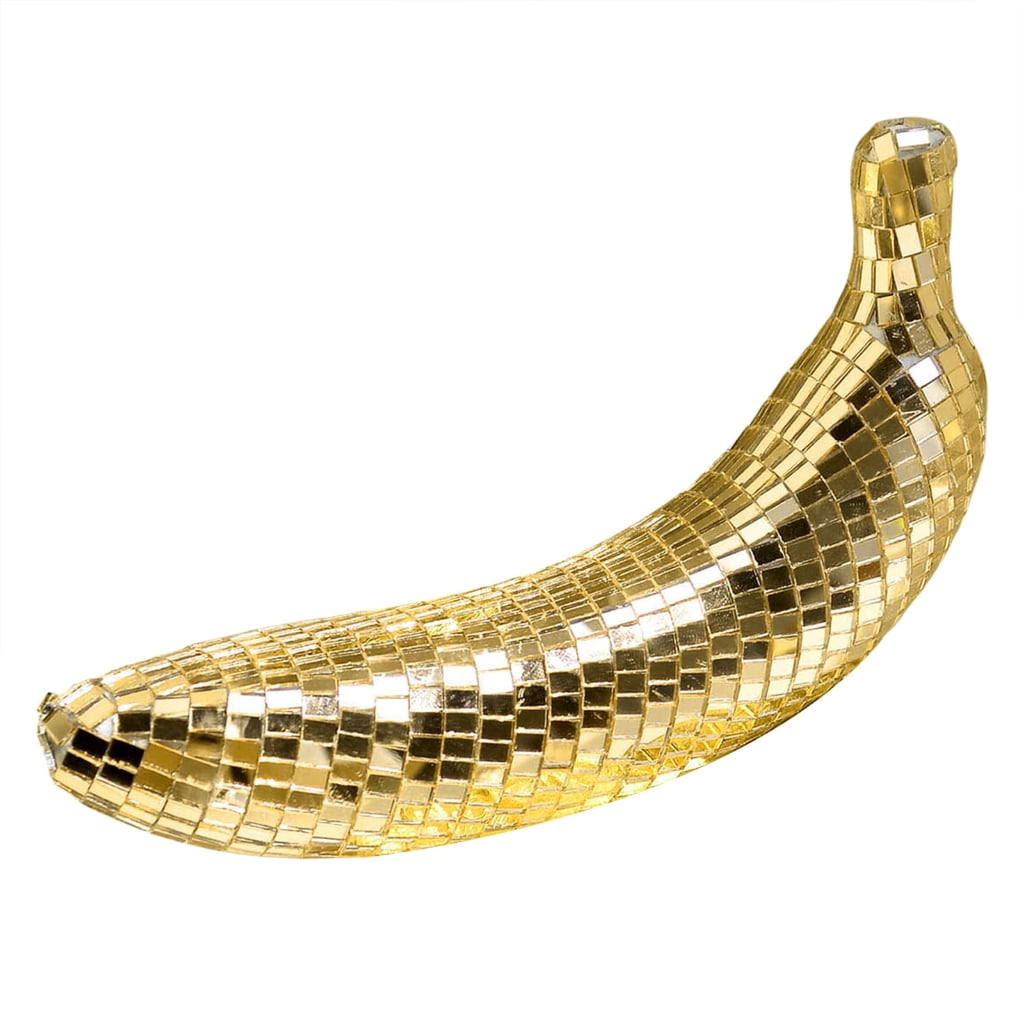 SIEYIO Eye Catching Reflective Banana Statue Discos Figurine Gift for ...
