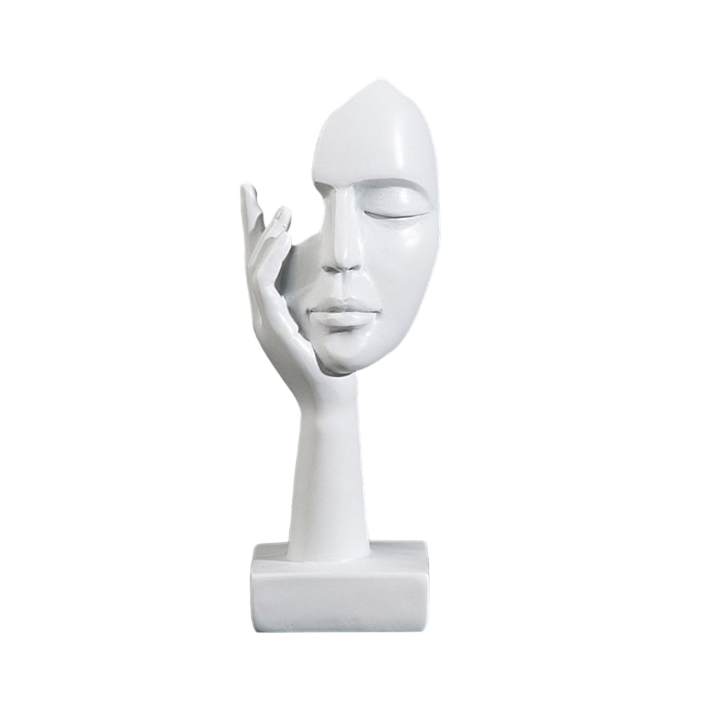 SIEYIO Eye Catching Woman Face Statue Sculpture for Feminine Bedroom ...