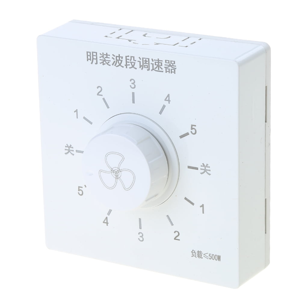 SIEYIO Fan Speed Controller 86 Type Easy to Use Wall Control 5-Level ...
