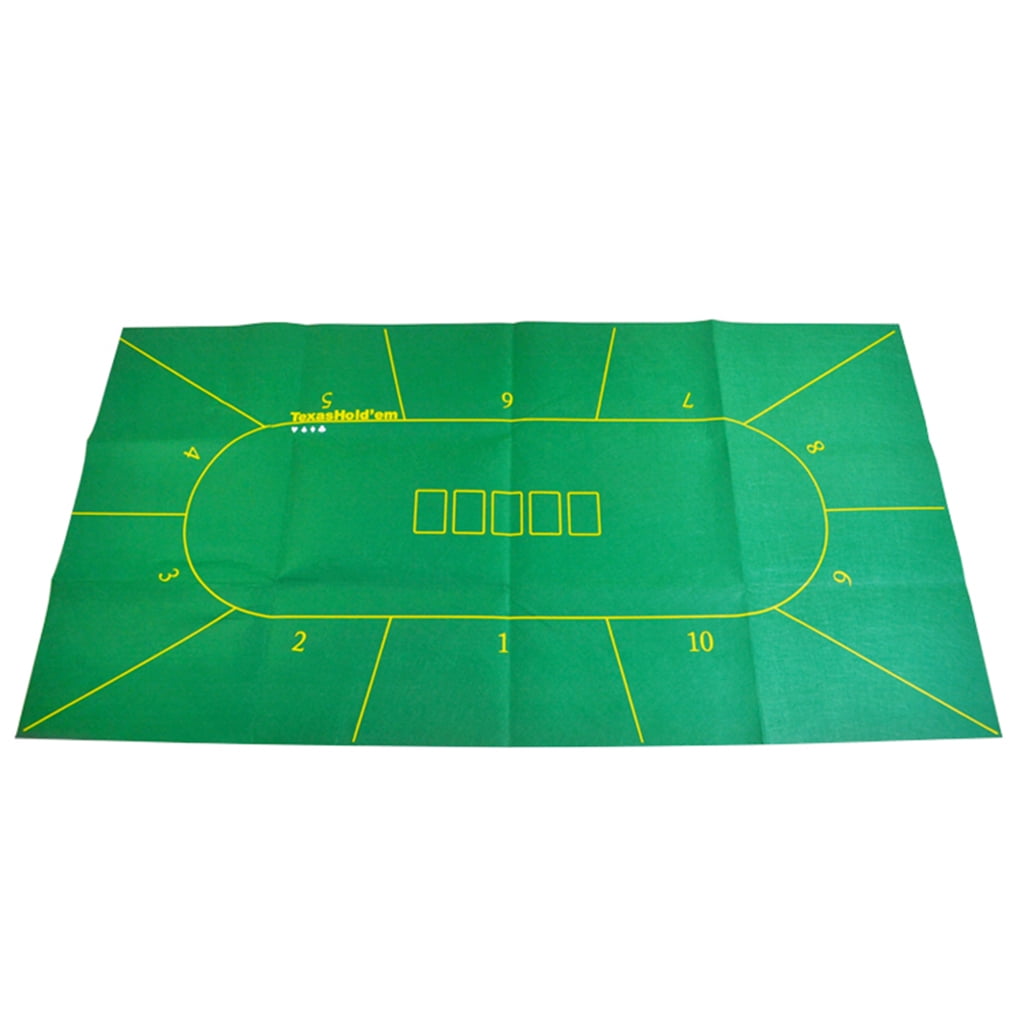 SIEYIO Flannel Waterproof Poker Table Cover 10 Players Layout for Table ...