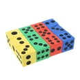 SIEYIO Foam Dice Set - Bulk Pack of 12, Large Assorted Colorful Foam ...