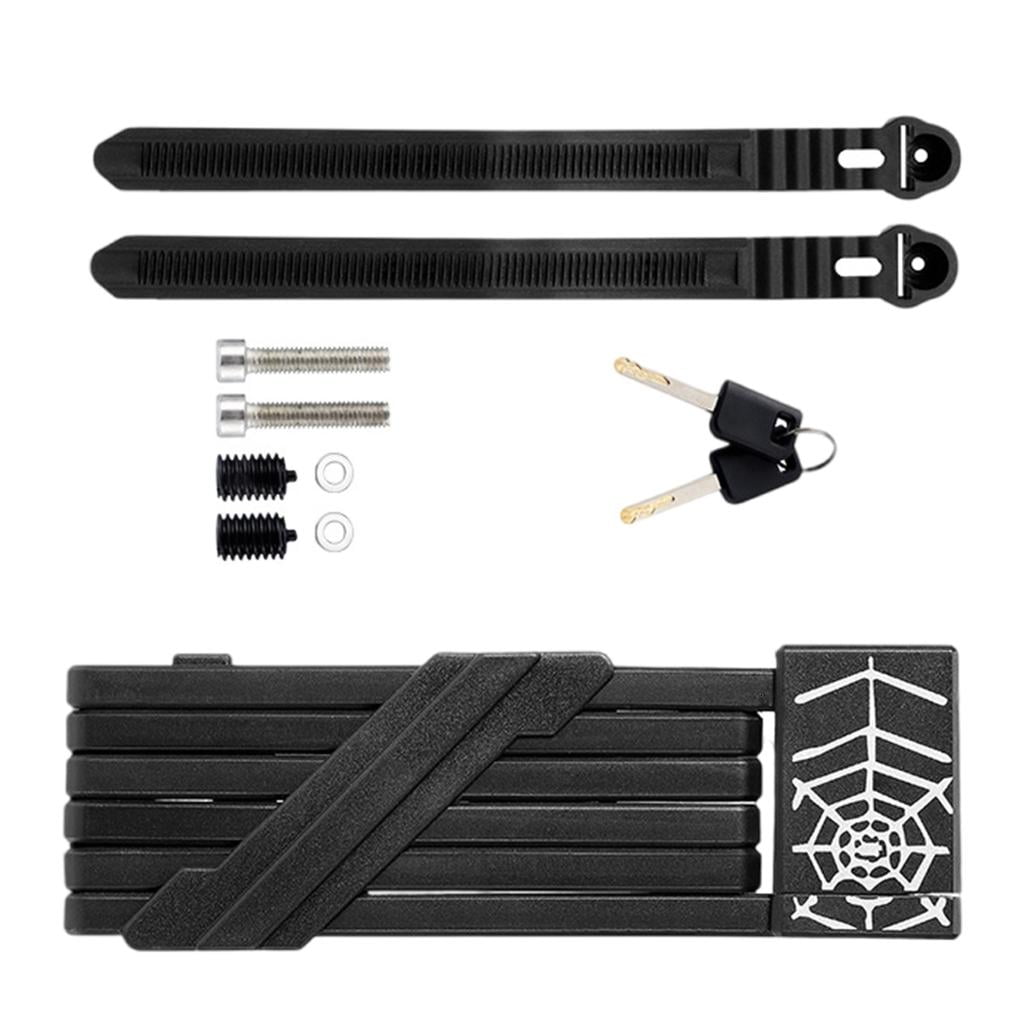 SIEYIO Folding Bike Lock with 3 Key High Security Scooter Lock Heavy ...