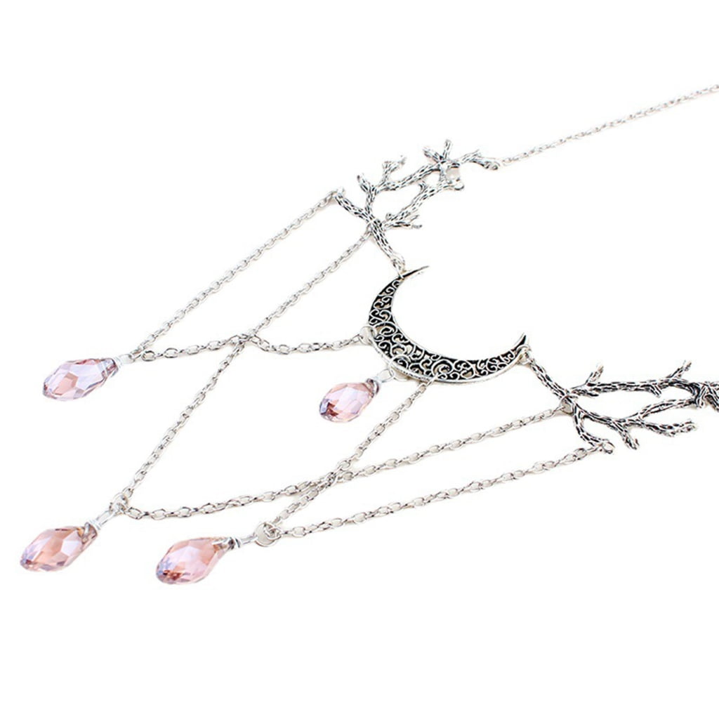 SIEYIO Gothic Moon Twigs Choker Necklace Elegant Pagan Witch Jewelry ...