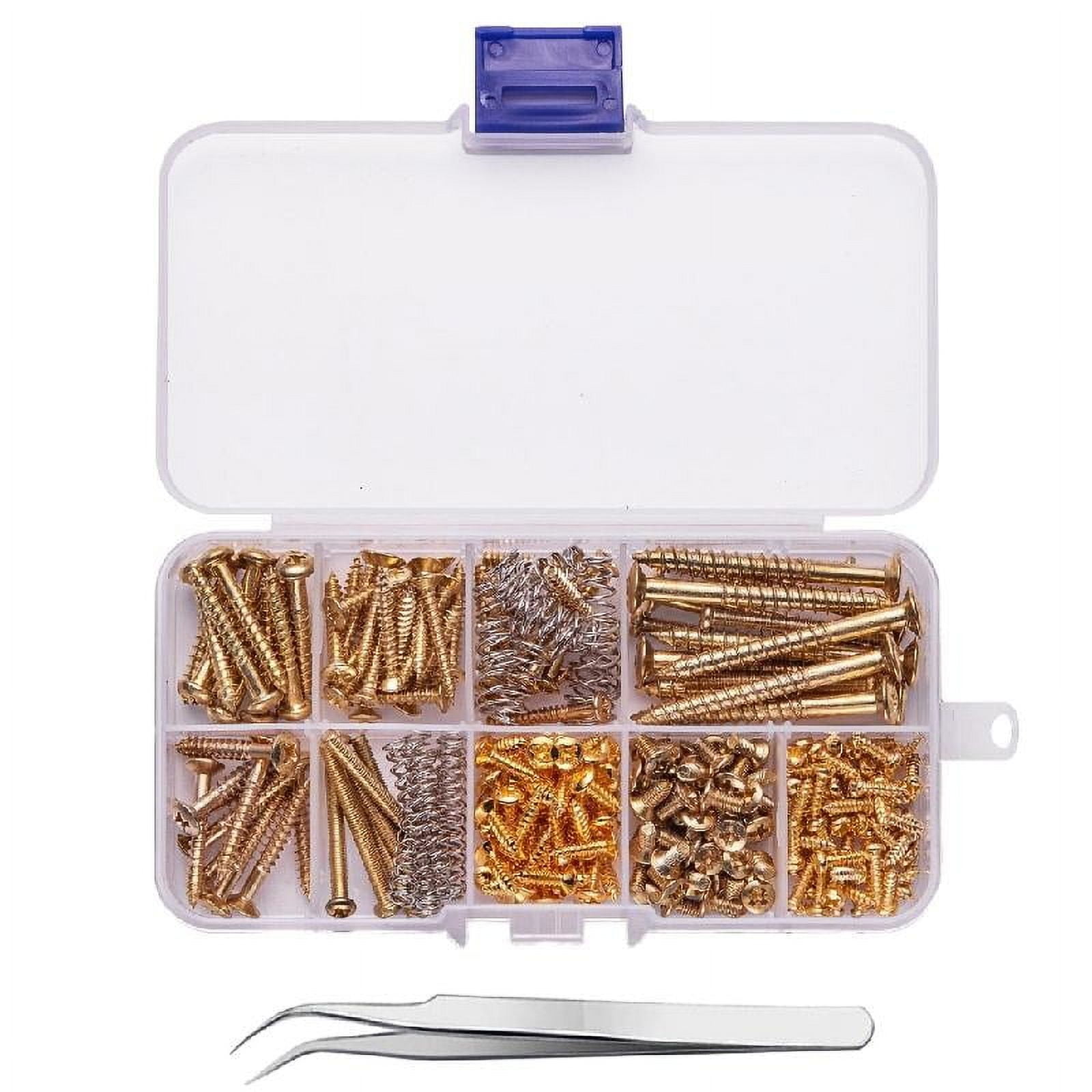 SIEYIO Guitar Screws Assortment Box Kits for Electric Guitar Tuner ...