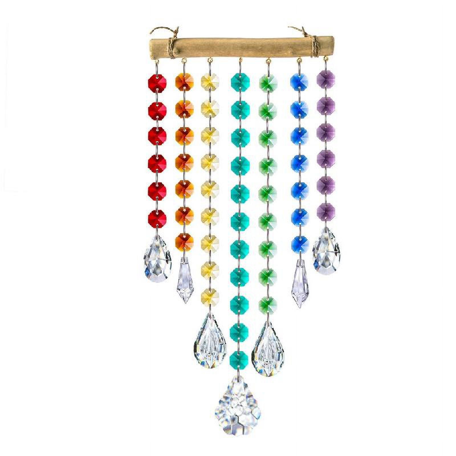 SIEYIO Hanging Crystal Prism Suncatchers Ornament Crystal Chimes ...