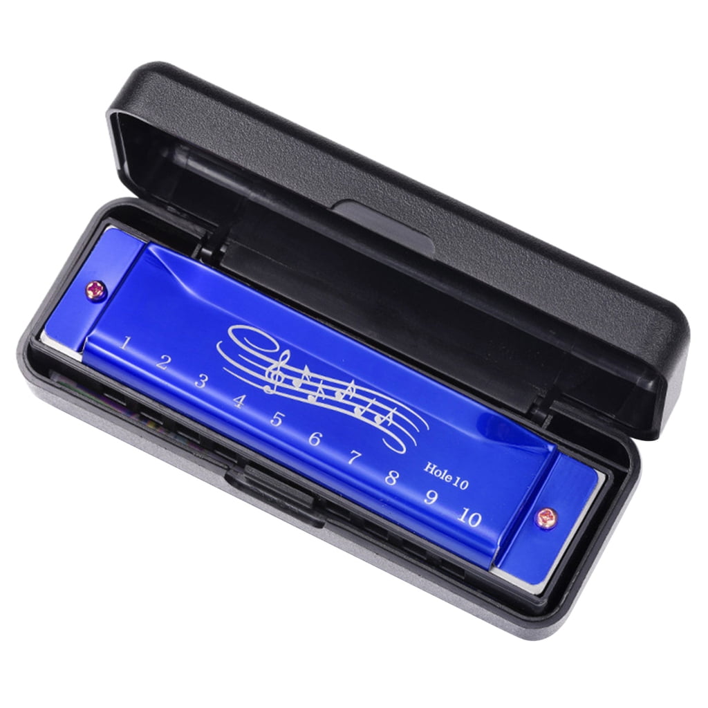 SIEYIO Harmonica 10 Holes 20 Tones Diatonic Harp Key of C Blues-Jazz ...
