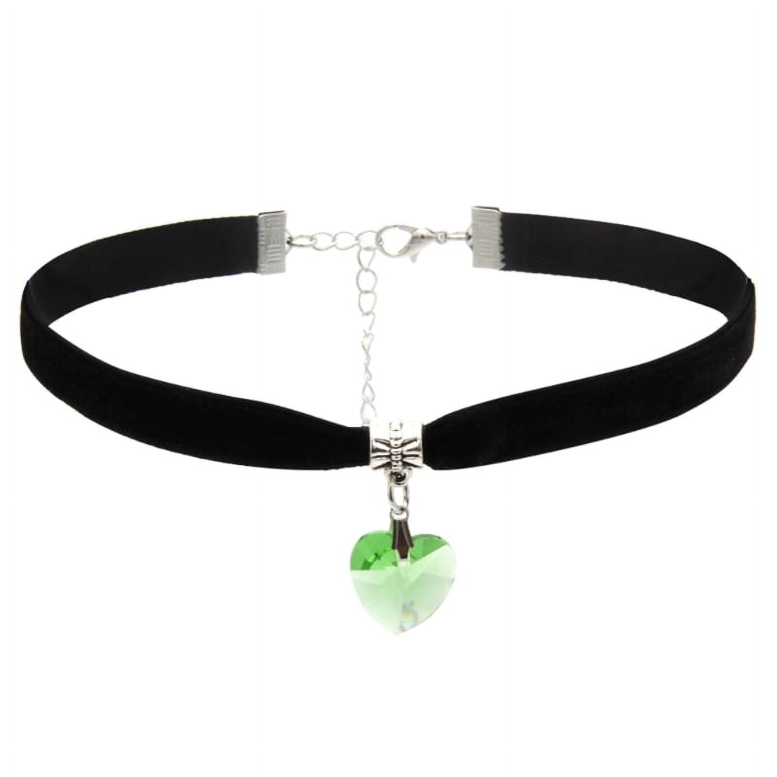 SIEYIO Heart Pendant Necklace Heart Choker Long Chain Love Necklaces ...