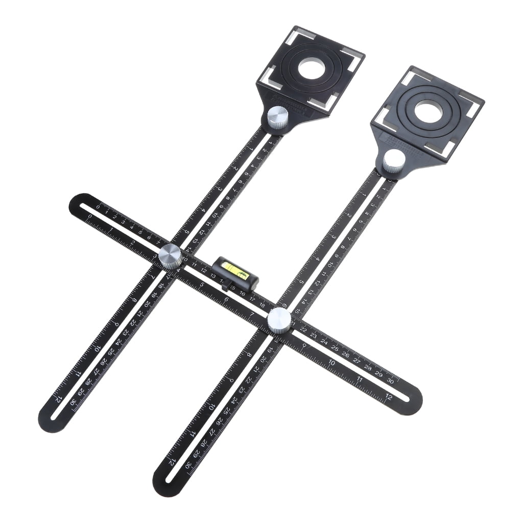SIEYIO High Performance Adjustable Ceramic Tile Hole Open Locator Ruler ...