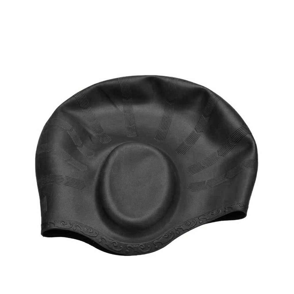SIEYIO Highly Elastic Silicone Swim Hat for Long Short Hair 3D ...