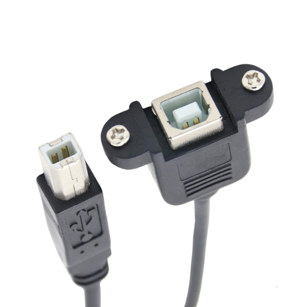 SIEYIO Highly Speed USB2.0 Printer Extension Cable Panel Mount Type B ...