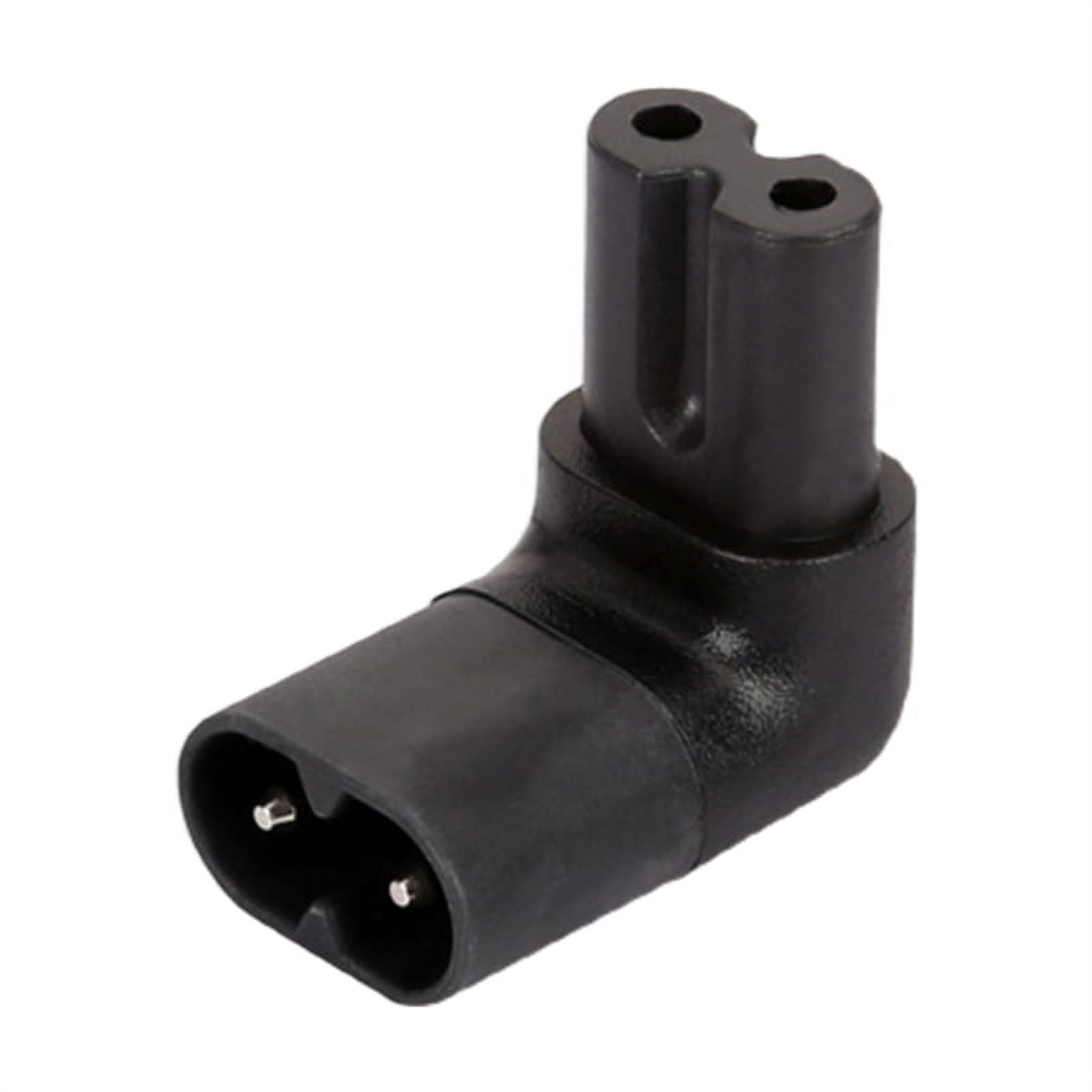 SIEYIO IEC320 C7 To C8 90 Degree Right Angle AC Power Adapter 2 Prong ...