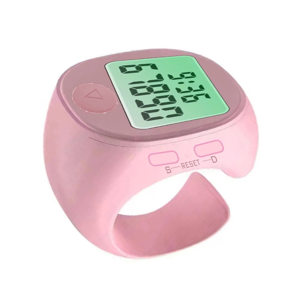 SIEYIO Intelligent Finger Rings Digital Tally Counter Simultaneous Time ...
