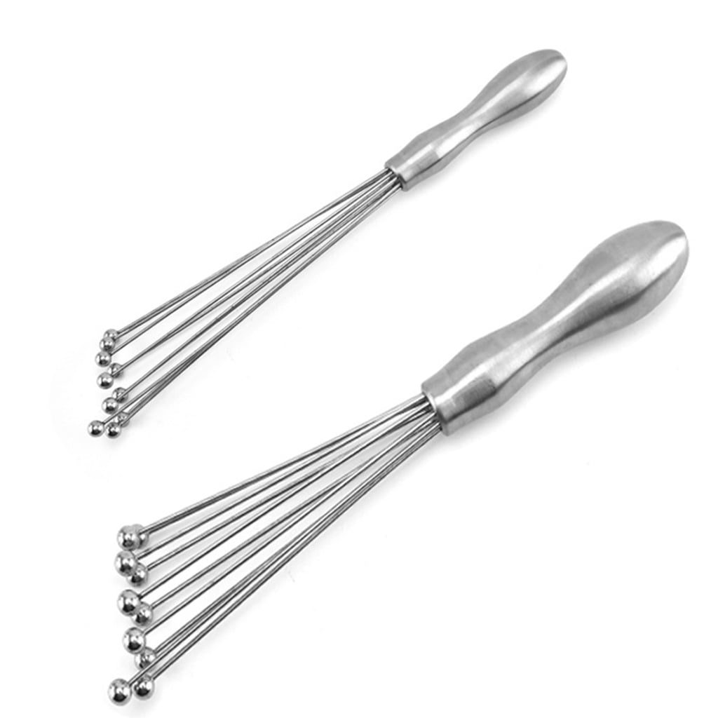 SIEYIO Kitchen Manual Egg Beater Steel Ball Contact Whisk Portable ...