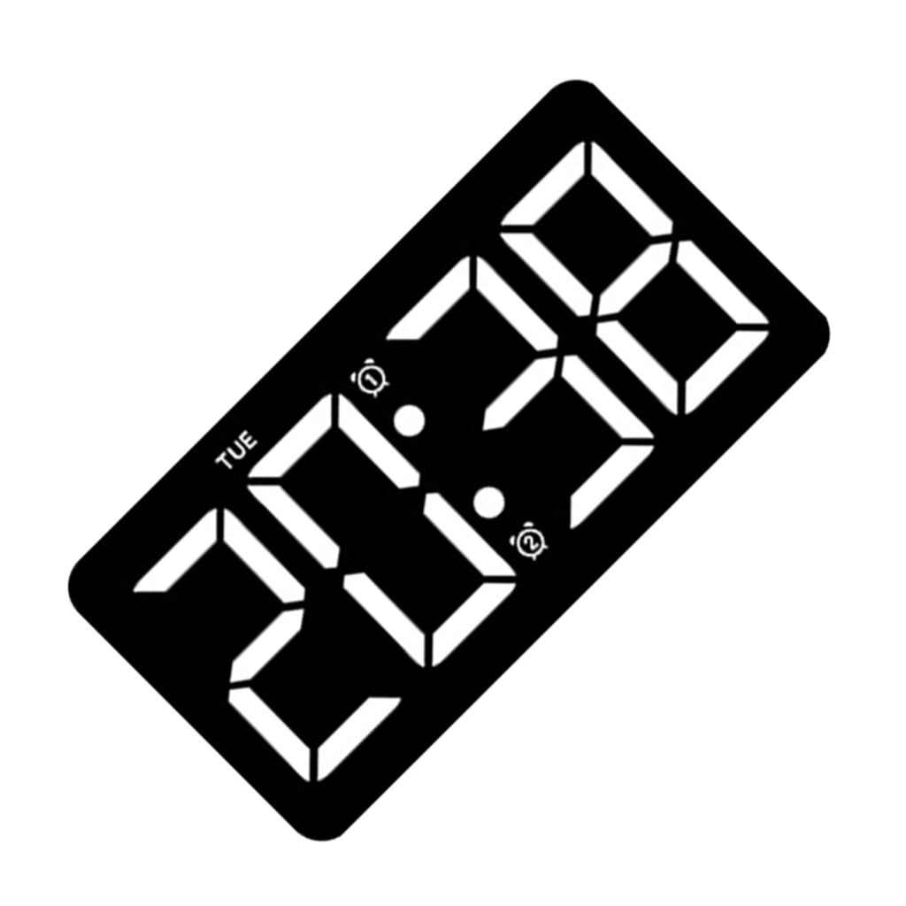SIEYIO Large Digital Clocks Multiple Function Alarm Clock with Date ...