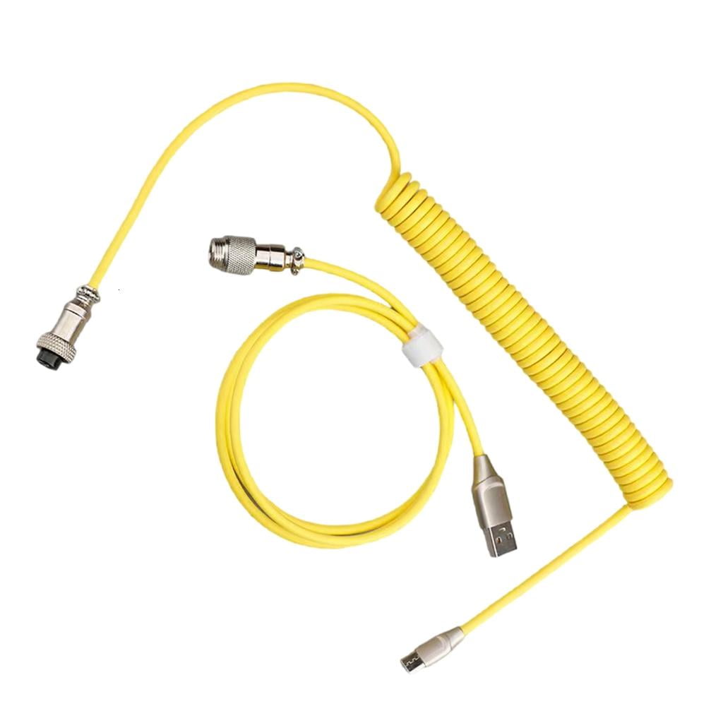 SIEYIO Mechanical Keyboards Coiled Cable Wire Type C USB Port Aviators ...
