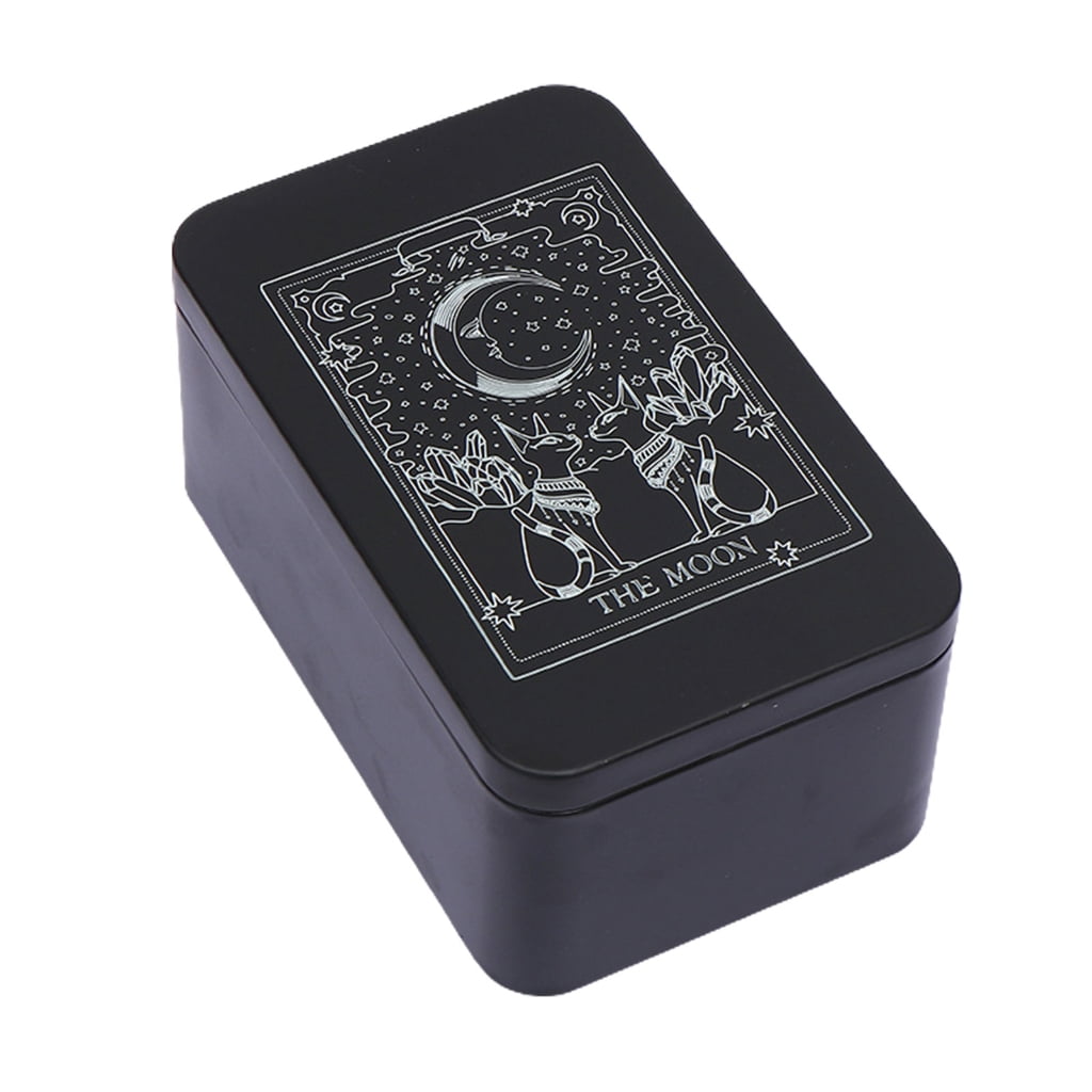 SIEYIO Metal Game Card Box Playings Tarots Container Storage Case ...