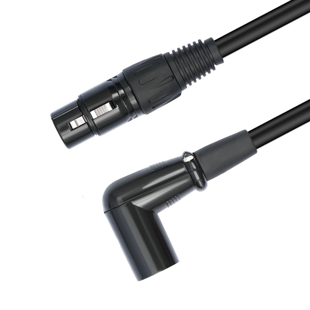 SIEYIO Microphone Extension Cable 3Pin Male Right Angle 90° Elbow To ...