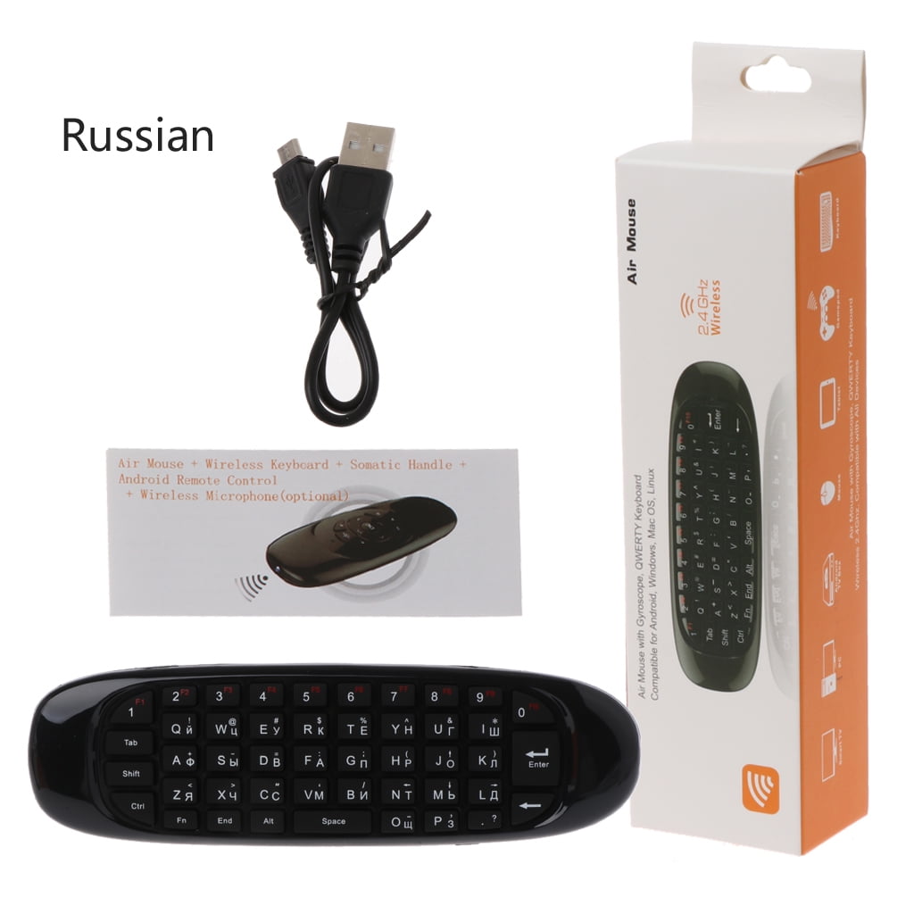 SIEYIO Mini Air Mouse C120 Fly Air Mouse Wireless Keyboard Airmouse For Android TV Box/PC/TV for ...