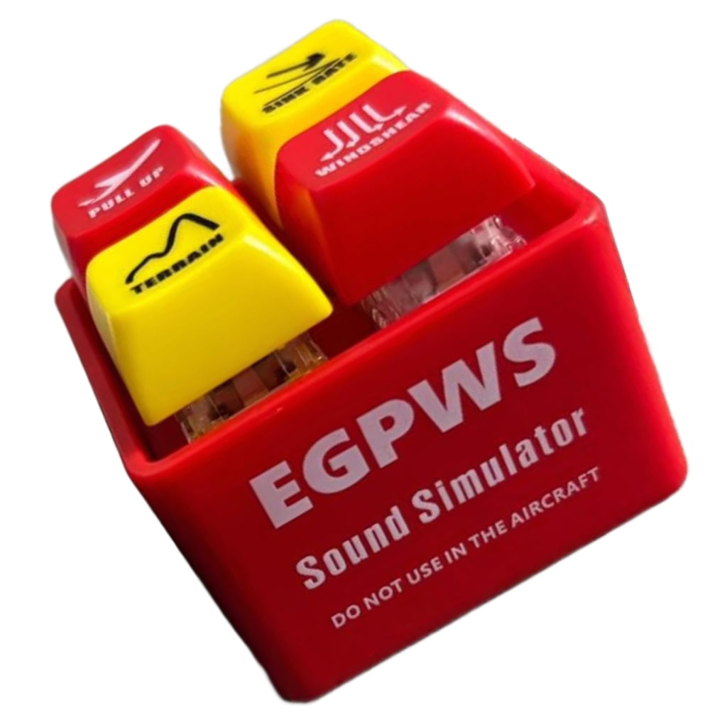 SIEYIO Mini Cockpit Button Keyring With Flashing Light For Pilot ...