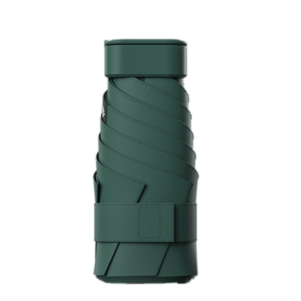 SIEYIO Mini Compact Pocket Umbrella for Women 6 Folding Sun and Rain ...